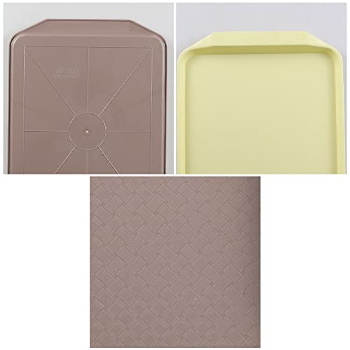 Obstnny 4-Pack Plastic Fast Food Serving Trays, Rectangular Serving Trays