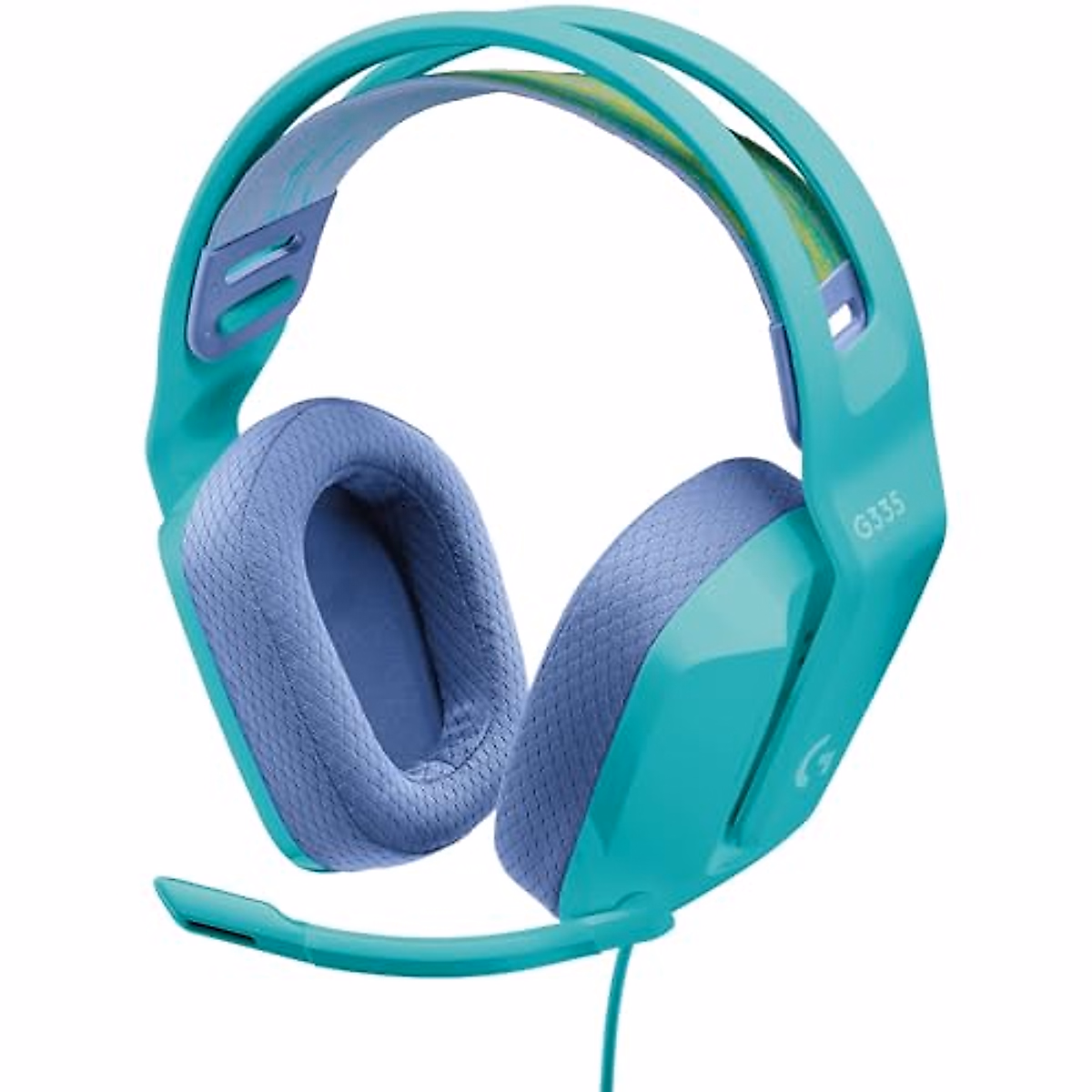 Logitech G335 Wired Gaming Headset, with Flip to Mute Microphone, 3.5mm Audio Jack, Memory Foam Earpads, Lightweight, Compatible with PC, PlayStation, Xbox, Nintendo Switch - Mint