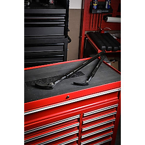 ARES 46003-21-Inch to 33-Inch Extendable Indexing Pry Bar - 14-Position Adjustable Angle Head - High Strength Chrome Vanadium Steel