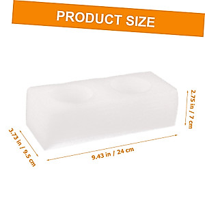 Zerodeko 2pcs Takeaway Cup Holder Disposable Cups Outdoor Cups Outdoor Cup Holder Drink Beer Pong Pool Float Foam Drink Carrier Holder Takeout Cup Tray Beverage Packing Stand Porous