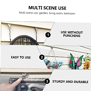 Heavy Duty Stainless Steel Hooks,Vinyl Siding Hooks for Hanging Outdoor Decorations,No Hole Siding Clips for Hanging Wreaths,Garden Decorations,Picture,Signs,Planters,Hanging Outdoor Lights(10Pcs)