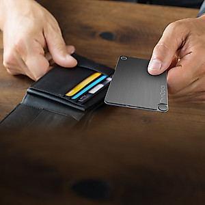 ThinOptics Reading Glasses + FlashCard Case | Black Frame, 1.50 Strength Readers