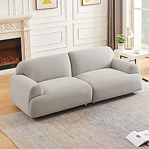 Sofas Oversize Deep Seat Sofa Loveseat Couch Couch with Hardwood Frame Comfy Sofa with Metal Leg