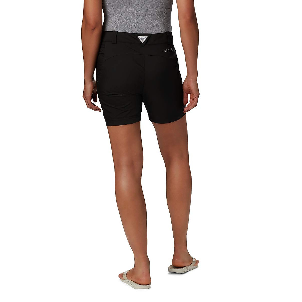 Columbia Women's Standard W PFG Buoy Water Short, Black, 6x8