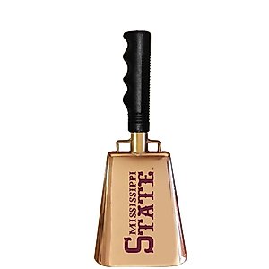 10 inch Copper Plated Mississippi State Cowbell with 1985 baseball style logo printed on one side