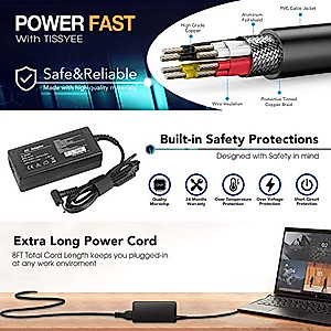 HP 45W 19.5V 2.31A Laptop Charger for HP Notebook 15 Charger 15-ba009dx 15-ba079dx 15-ba113cl 15-bs015dx 15-bs113dx 15-bs115dx 15-bw011dx AC Adapter Power Supply Cord