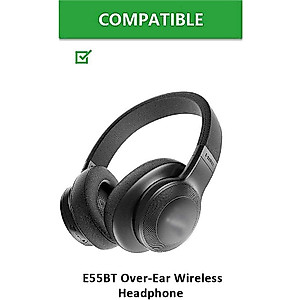 E55BT Ear Pads Replacement Earpads Ear Cushion Cover Compatible with JBL E55BT E55 BT Over-Ear Wireless Headphones (Green)