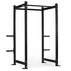 Titan Fitness T-3 Series Black Tall Power Rack, 36in Depth, Weight Plate Holders, 1,100 LB Capacity Cage for Weightlifting and Strength Training