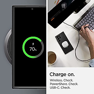 Spigen Liquid Air Armor Designed for Galaxy S22 Ultra Case (2022) - Matte Black