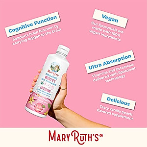 MaryRuth's Multivitamin for Women | USDA Organic | Sugar Free Womens Multivitamin | Liquid Vitamins for Women | Immune Support Liquid Liposomal | Cognitive Health & Mood Balance | Vegan | 15.22 Fl Oz