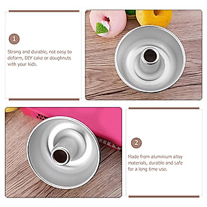 DOITOOL 1PC Angel Food Cake Pans for Baking, Aluminum, Round, 130X55mm