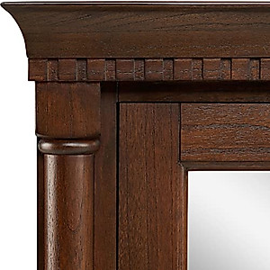 Signature Hardware 484247 Claudia 24" Mahogany Framed Single Door Medicine Cabinet