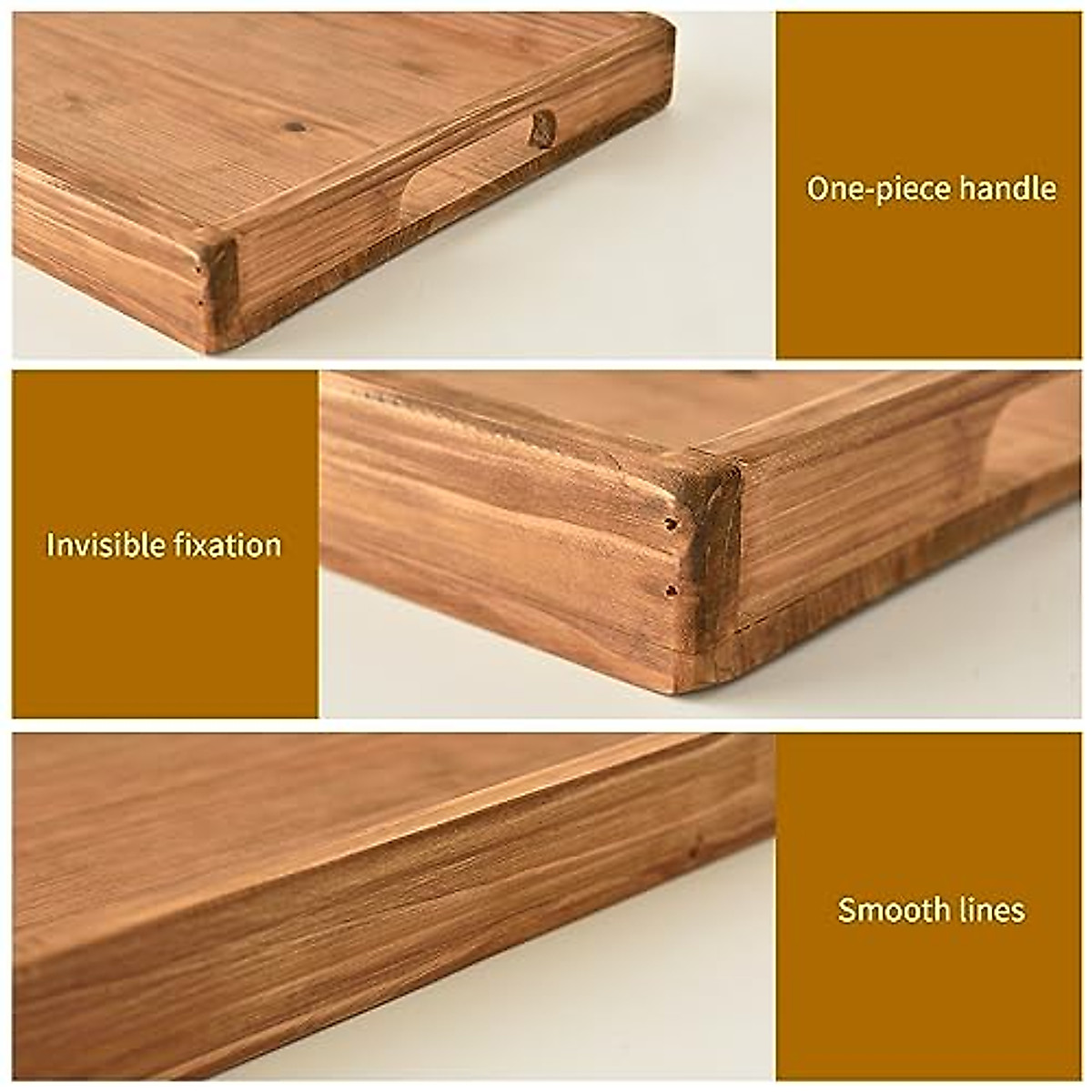 Decorative Serving Trays Platter for Breakfast in Bed, Lunch, Dinner,Great for Dinner Trays, Tea Tray, bar Tray, Breakfast Tray, or Any Food Tray