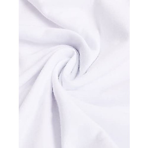 SweatyRocks Women's Heart Graphic Short Sleeve T Shirts Summer Tops White Butterfly L