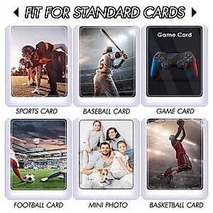 30 Count Toploaders Card Sleeves for Trading Card, Hard Card Sleeves Top Loaders Baseball Card Protector Holder Compatible with Game Cards, Sports, Football Cards