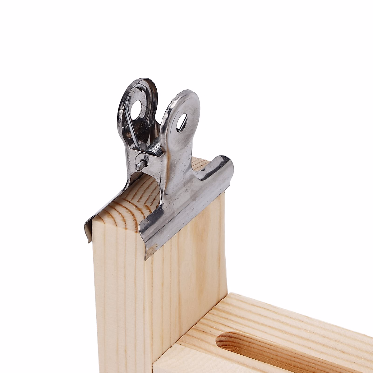 Boxwizard Wood Bracelet Jig U Shape Clear Scale Bracelet Jig Kit DIY Hand Knitting Bracelet Jig with 2 Clamp Bracelet Braiding Tool