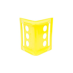 Mytee Products 20 Pack Yellow 4" Flatbed Edge Protectors with Carrying Case - 4" Winch Ratchet Straps Plastic Corner Protectors for Flatbed Cargo Load