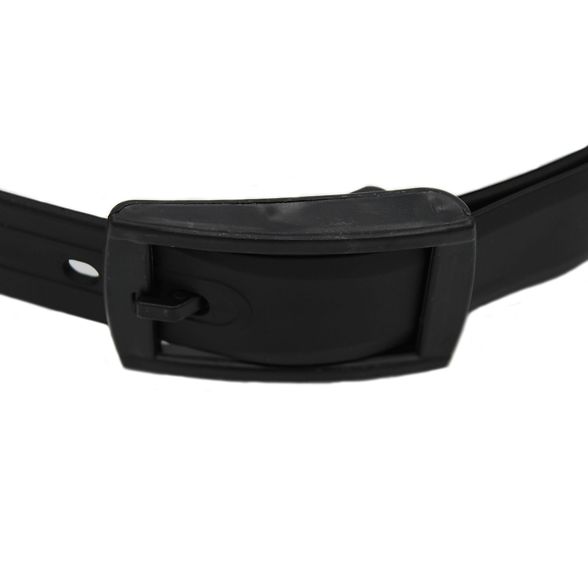 XINMELISHANG 115x3.5cm Unisex Women Men Adjustable Rubber Silicone Belt with Plastic Buckle (Black)