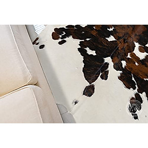 Genuine Tricolor Cowhide Rug XL 6 x 7-8 ft. - 180 x 240cm