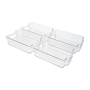 Dial Industries, Inc. Closet Organizer Stackable Bins, Set of 4, 12.5" x 8.5" x 3.75"
