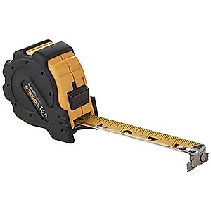 Komelon 7416; 16' x 1" Magnetic MagGrip Tape Measure, Black/Yellow