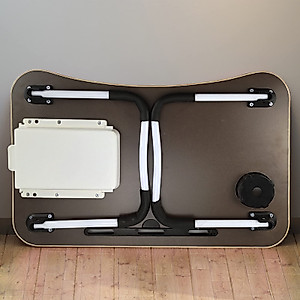 Lap Desk,Portable Laptop Desk Foldable Bed Table with Phone Stand and Cup Holder for Bed/Couch/Sofa Working, Reading