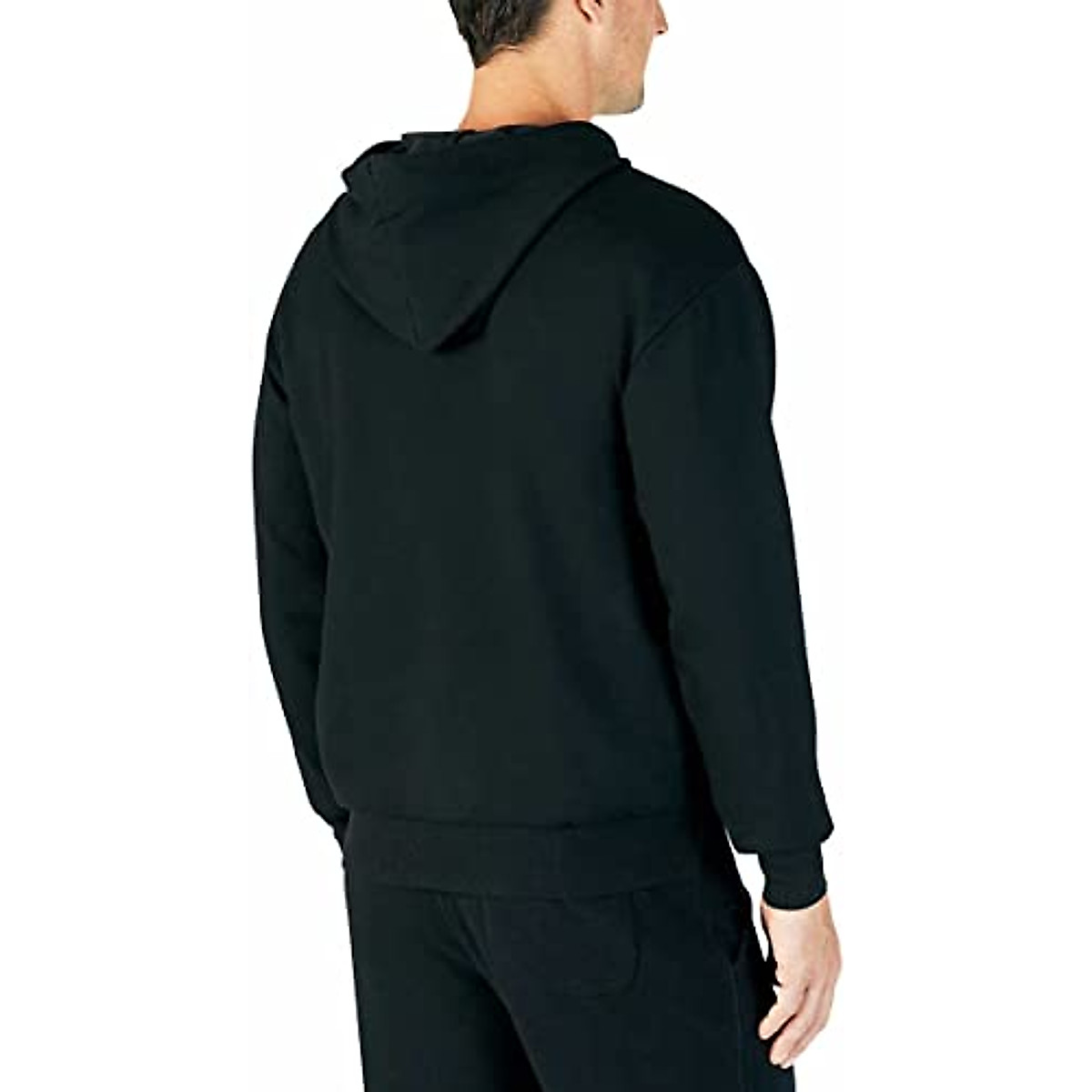 Eddie Bauer Mens Super Soft Heavyweight Full Zip Fleece Hoodie (as1, alpha, m, regular, regular, Black)