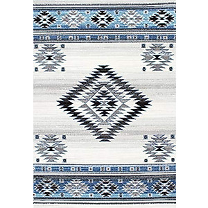 nuLOOM Amparo Area Rug, 5x7, Aqua