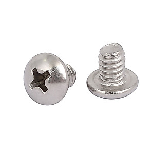 uxcell 10#-24x1/4-inch 304 Stainless Steel Phillips Pan Head Machine Screw Bolt 25pcs