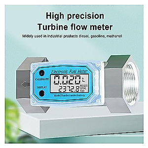 Flow Control Meter 1 Inch Flow Meters Flowmeter, Gauge PCB Electronic Flow Indicator Sensor for Gasoline Methanol Kerosene Water Used in Petroleum,Food, Etc.