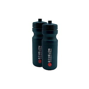 Echelon Water Bottle - 2 Pack, Black