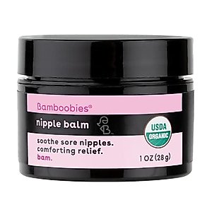 Bamboobies Women's Nipple Cream, Organic Cream for Soothing Skin, Nipple Balm, 1 oz (Pack of 1)