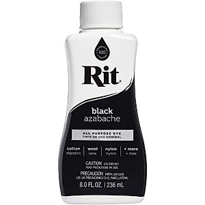Rit All-Purpose Liquid Dye, 8 Ounce, Black - 2 Pack