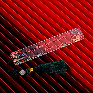 VANLOVEMAC Graduation Gifts for Her 2023 Enjoy The Next Chapter Bookmarks Retirement Gifts for Women Inspirational High School College Friends Teacher Book Lover Female Leaving Gift for Coworkers