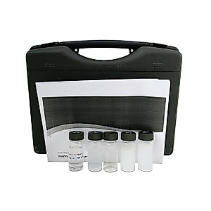 Portable Turbidimeter Turbidity Meter Kit Turbidity Tester with 4 PCS Calibration Solution Vials Range 0~1100 NTU/FNU 0~275 EBC 0~9999 ASBC