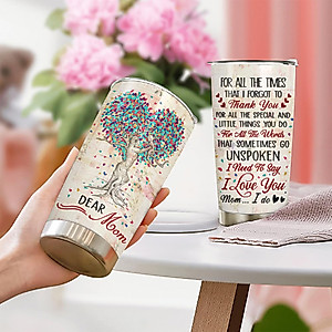 WANDER PRINTS Gift For Mom, Gifts For Mother-in-law, Step Mom, Grandma, Mother's Day, Birthday Gifts - For All The Times That I Forgot - Custom Tumbler, Travel Cup, Insulated 20oz Cup