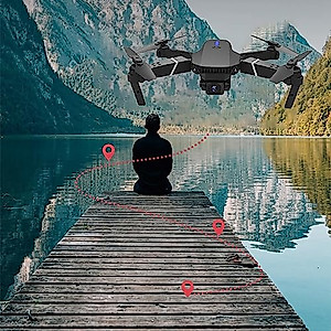 PRIZOM Pro Drone 4K HD Camera Foldable Drone Height Fixed Remote Control Pro Wifi Drone Gift Toys One Camera 3 Battery