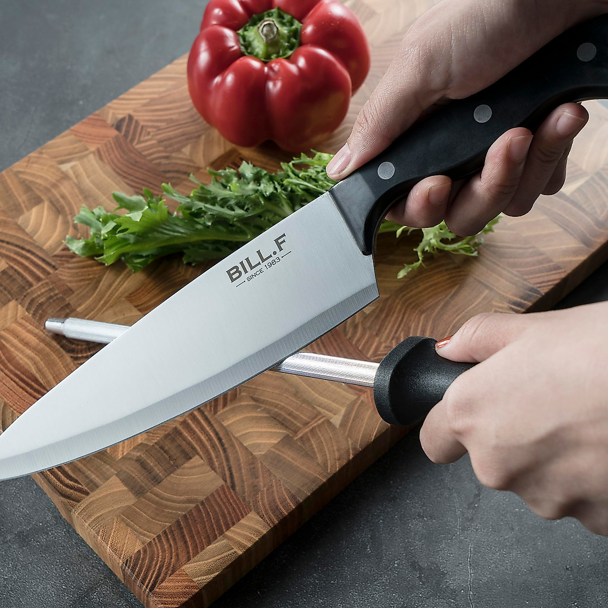 Knife Block with Kitchen Knives Set 16 Pieces Ultra Sharp Stainless Steel Knife for Kitchen Home Essentials Chef Knife Set with Wood Block