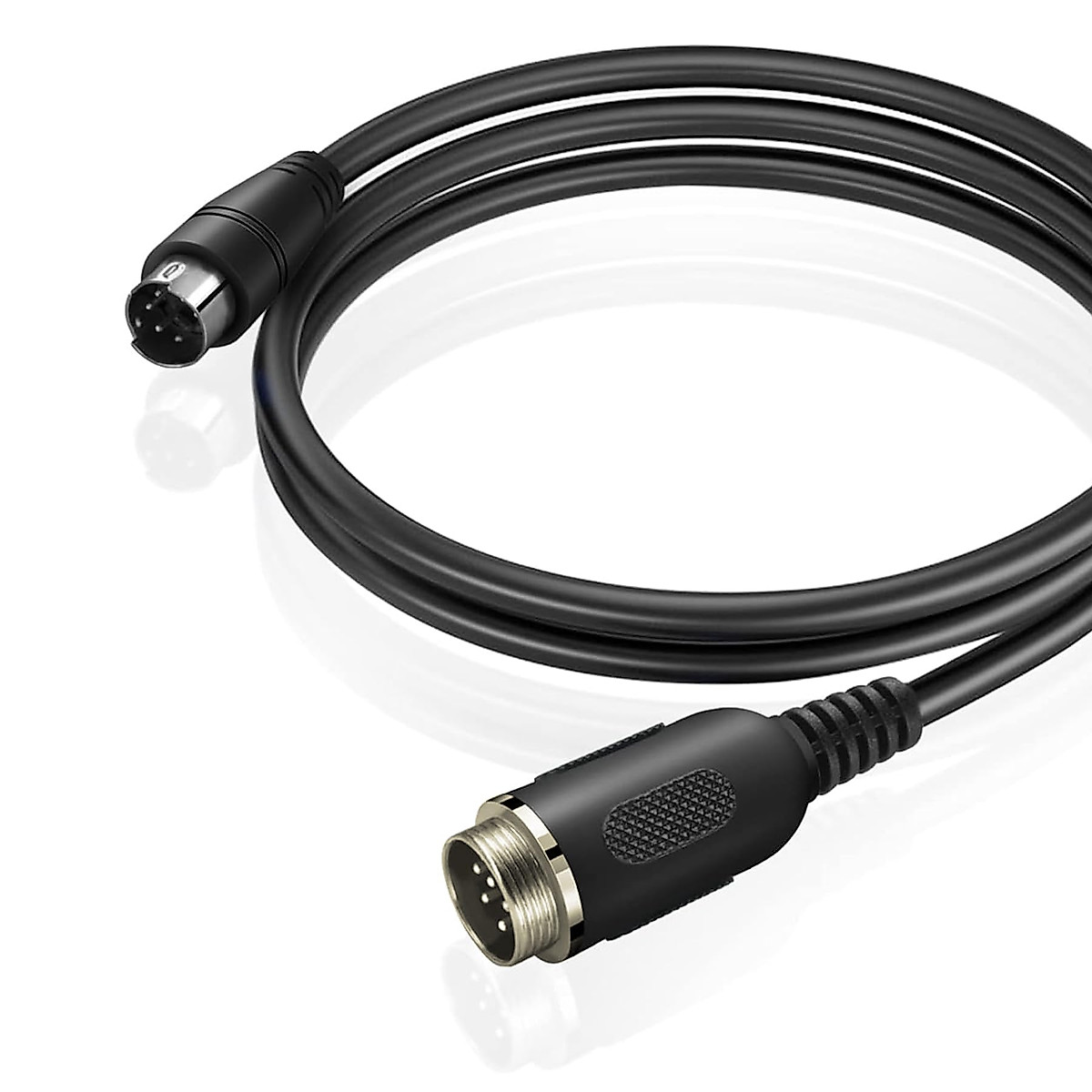 ZLiT Connection Din6 USB Cable Adaptation Fit for Thrustmaster TH8A Cable Hand-Row TSS Handbrake Signal Line (Din6)