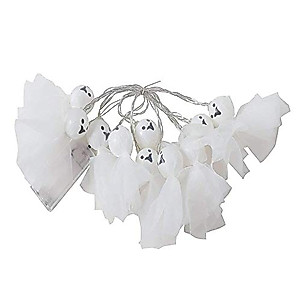 LED Halloween Lights,Party Ghost Battery Operated Fairy Lights Indoor Outdoor Garden Tree Decoration Wire Lights