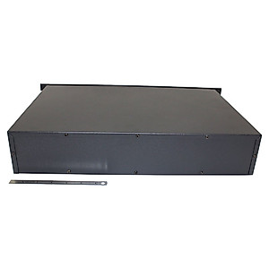 19" Rack Mount Case Enclosure 37-2U - 300mm Deep Steel Chassis - 19" Wide - Higher Strength Steel with Cooling Vents - 19 Inch Aluminum Faceplate