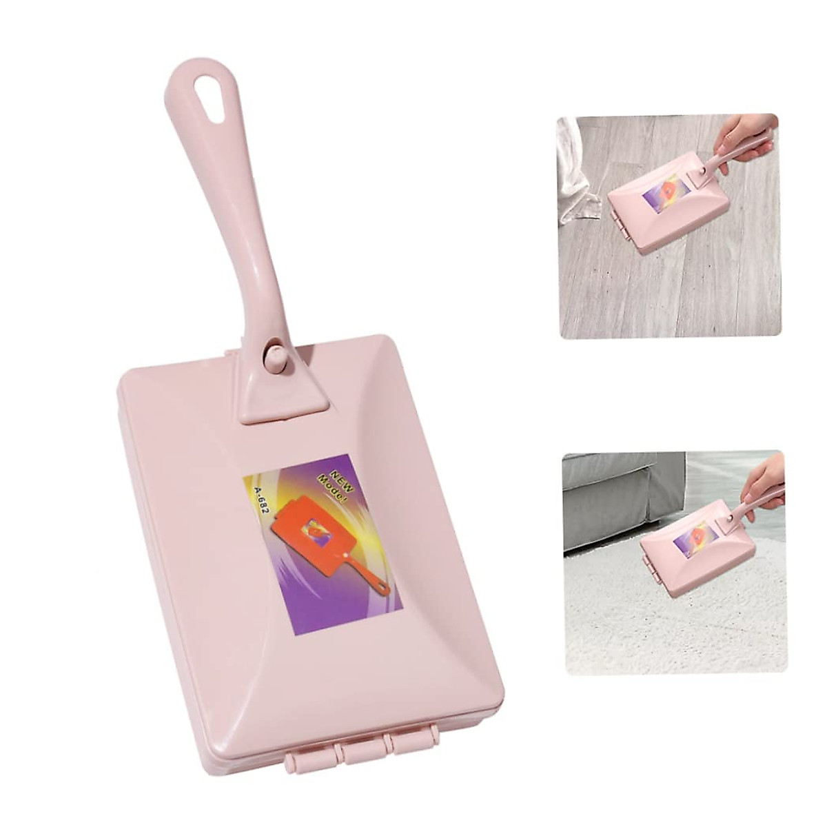 Carpet Debris Brush Double-Roller Sofa Sweeper Handheld Dusting Cleaner Pink Carpet Debris Brush,Double-Roller Cleaning Brush,Carpet dusting Brush,Carpet Sofa Sweeper,Carpet Cleaning Brush