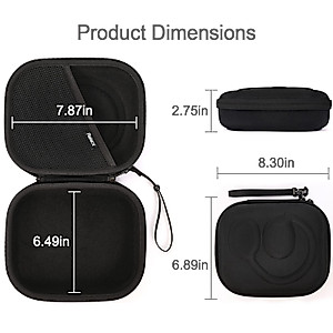 RAIACE Hard Travel Case for JBL Tune 710BT /JBL Live 650BTNC/ 400BT / 500BT and JBL Tune 510BT / 500BT / 660 BTNC/Bluetooth Headphone.-Black(Black Lining)