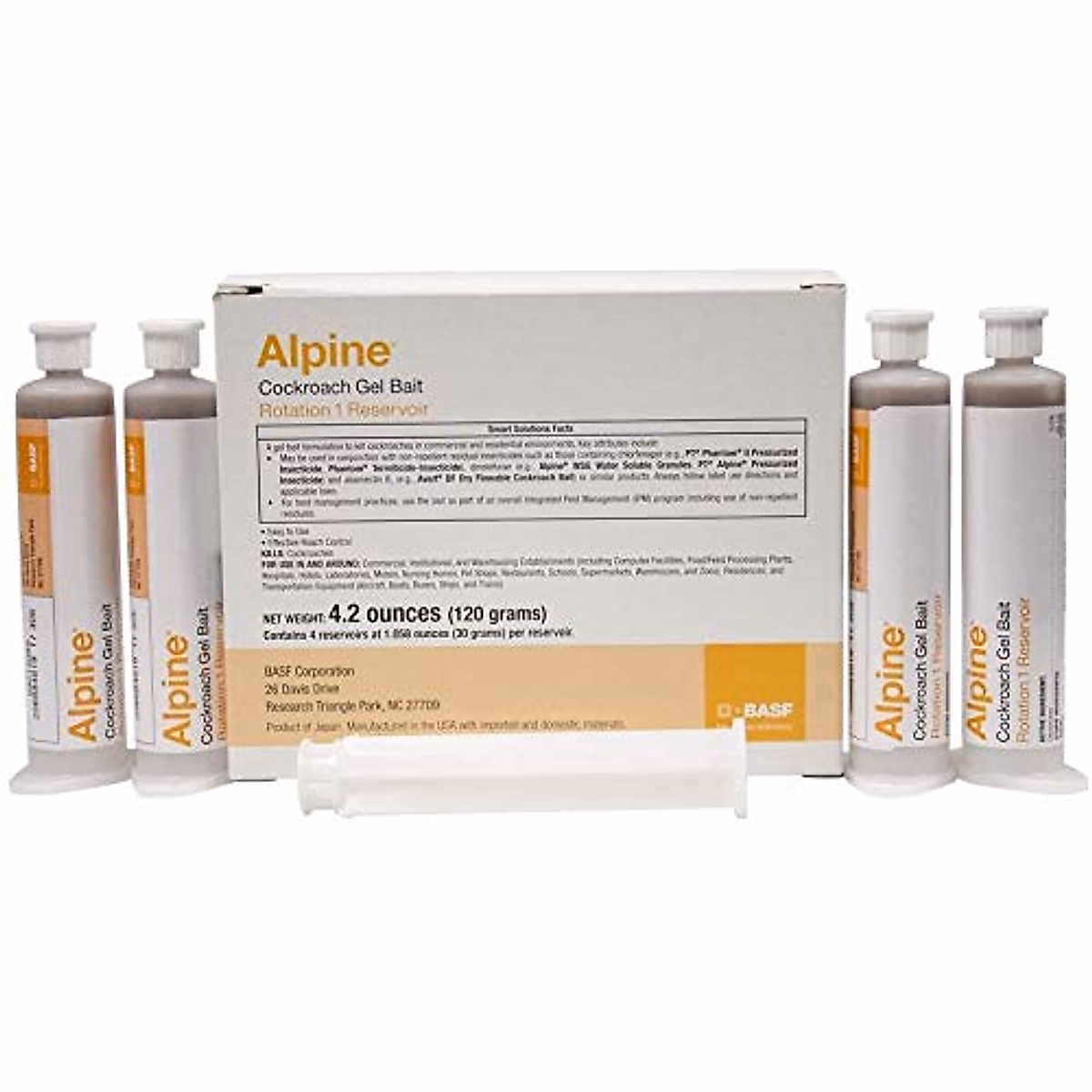 BASF 791899 Alpine Rotation 1 Cockroach Gel, 4 Tubes