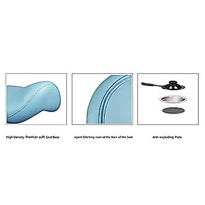 Grace&Grace Professional Saddle Stool Series Hydraulic Swivel Comfortable Ergonomic with Heavy Duty Metal Base for Clinic Dentist Spa Massage Salons Studio