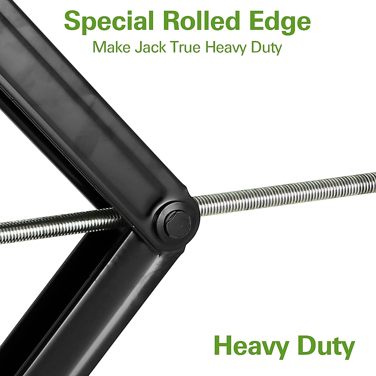 Weize Camper RV Trailer Stabilizer Leveling Scissor Jacks with Handle -24"- 5000lbs - Set of 2