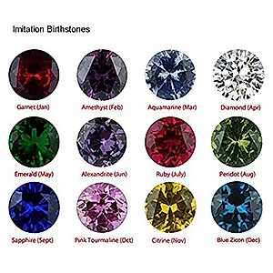 GNGJewel Mothers Ring 3, 4, or 5 Birthstones 10k White or Yellow Gold