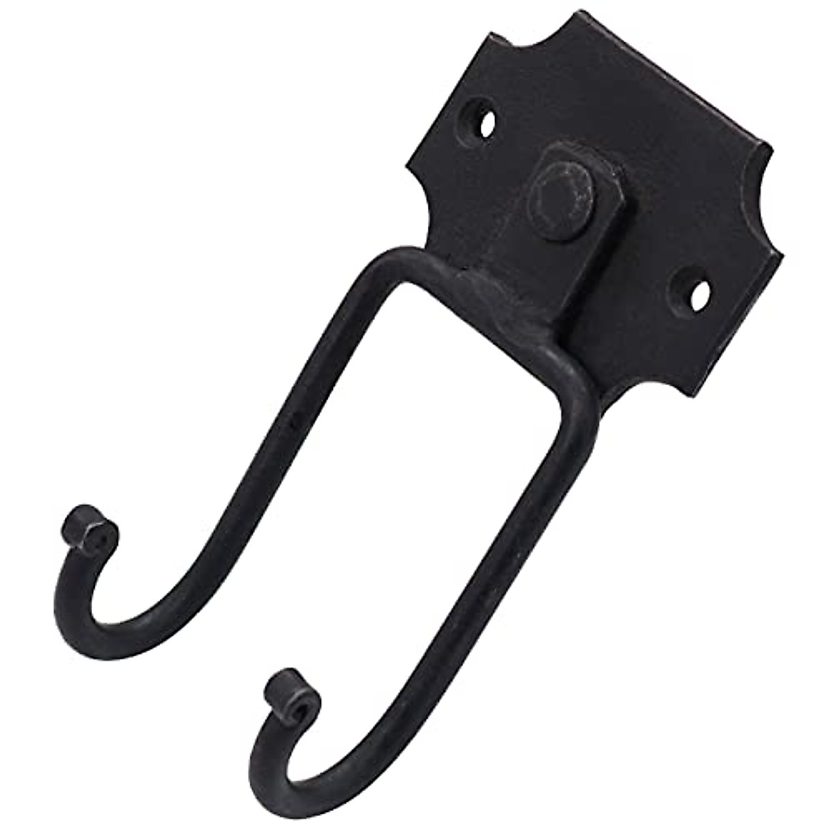 Mythrojan Slender Sword Wall Mount in Forged Black Finish : Universal Sword Holder Wall Display