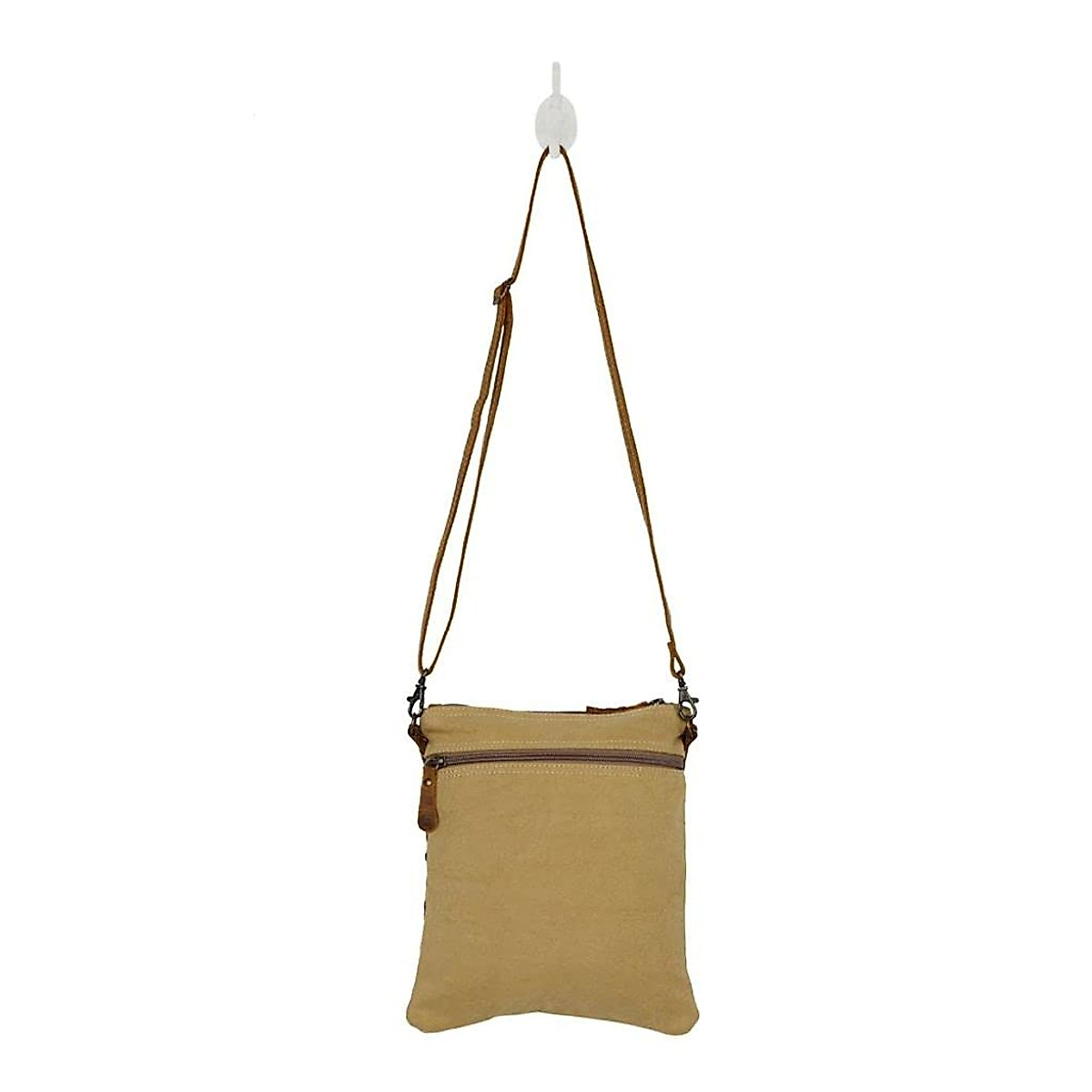 Myra Bag Spirit Animal Canvas And Cowhide Bag Upcycled Canvas, Leather & Cowhide S-2558