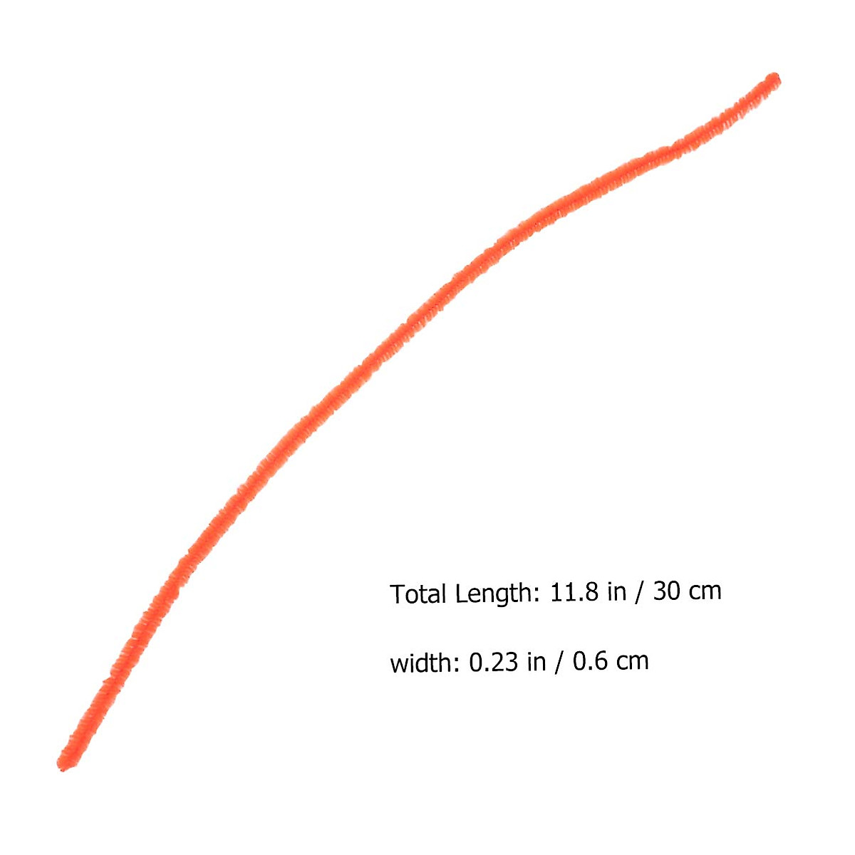 Healifty 100pcs Cleaners Chenille Stems Crafts Chenille Sticks for DIY Art Flower Plant Crafts Christmas Decorations Ornament (Orange)